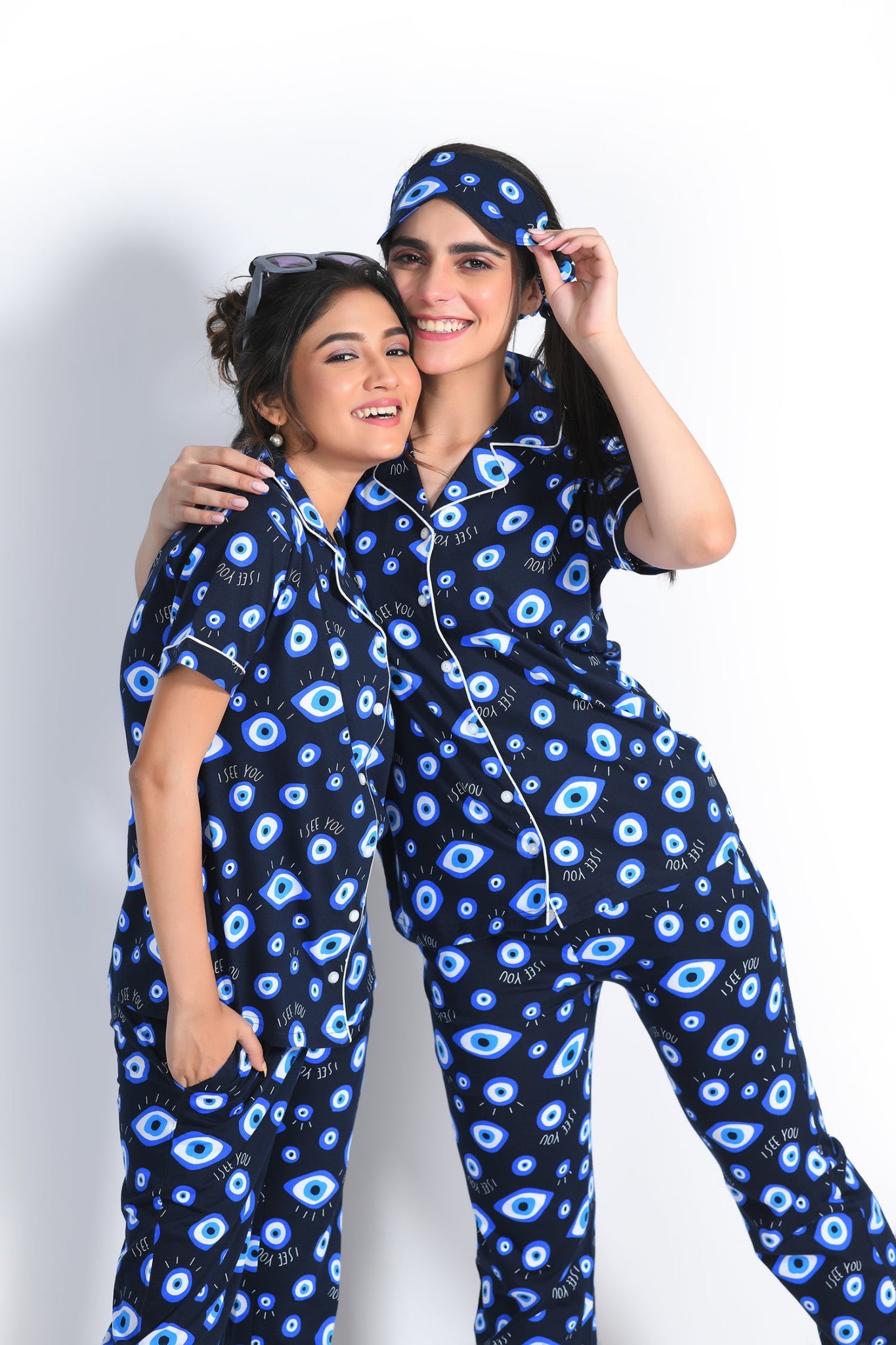 Evil Eye Night Suit for Ladies: A Fashionable Twist to Your Bedtime Wa ...