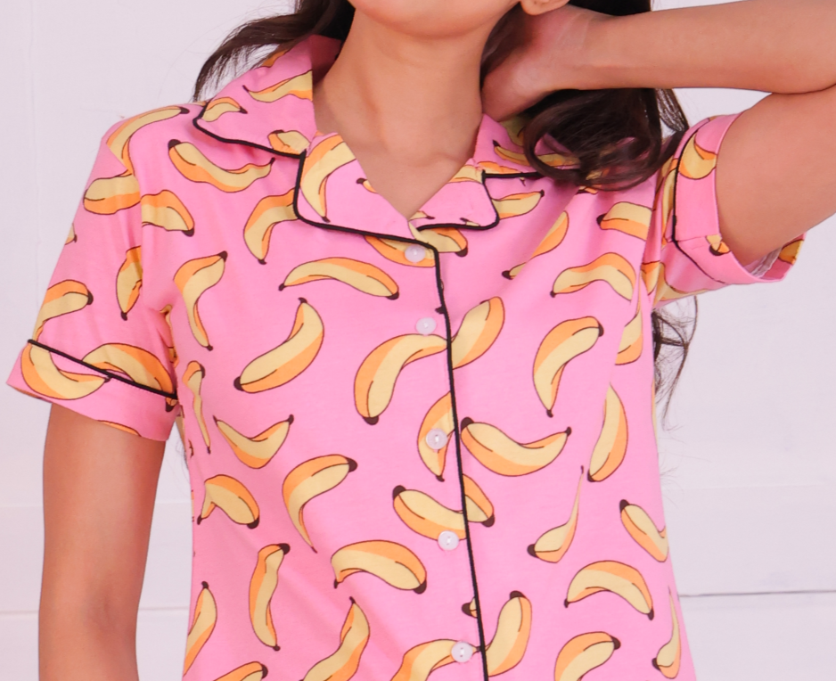 Stylish Avocado Print Pyjama Set – Trendy & Comfy Nightwear for Women ...