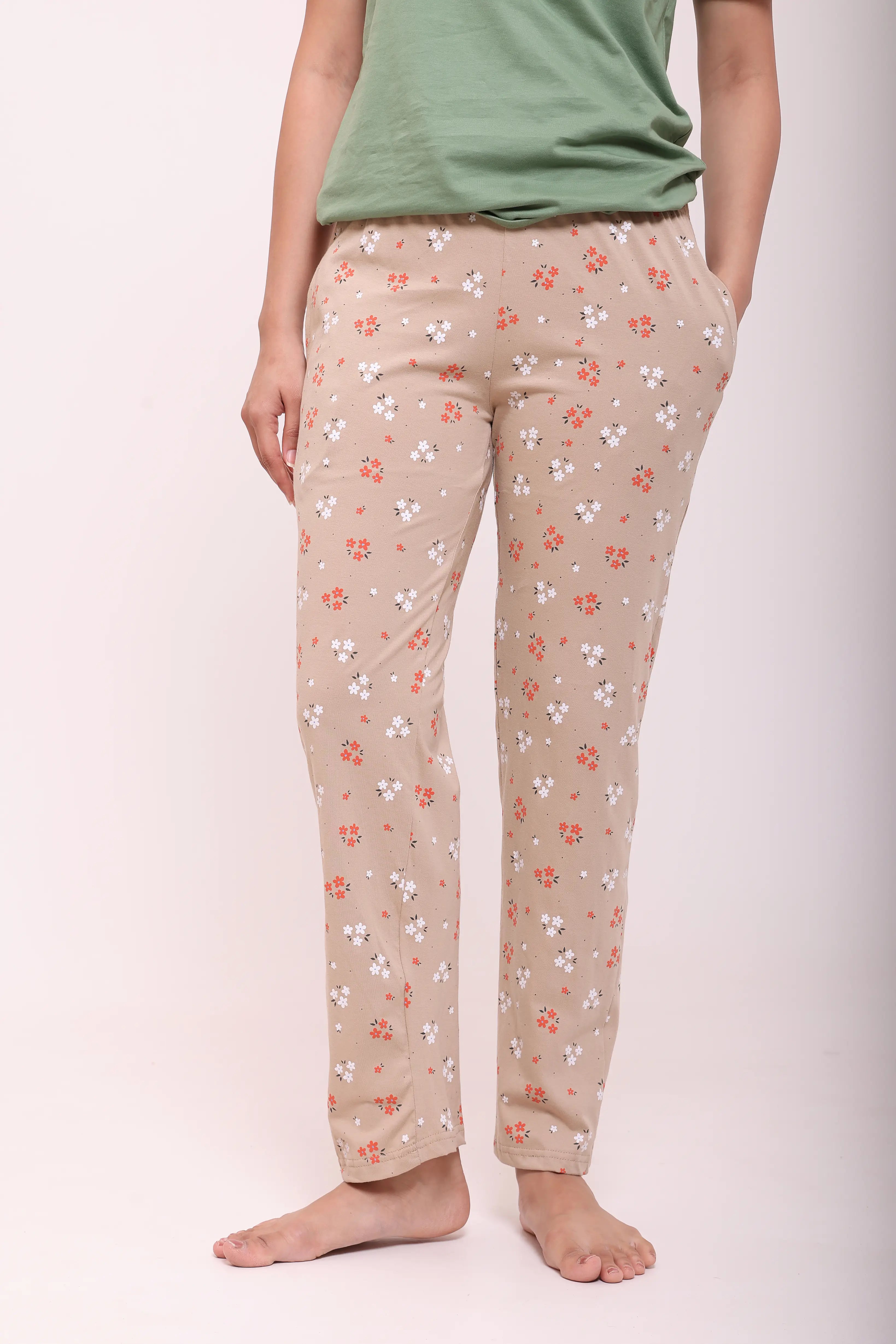 Petal Play Printed Cotton Pyjama for Women – Napstory Cotton Loungewear ...